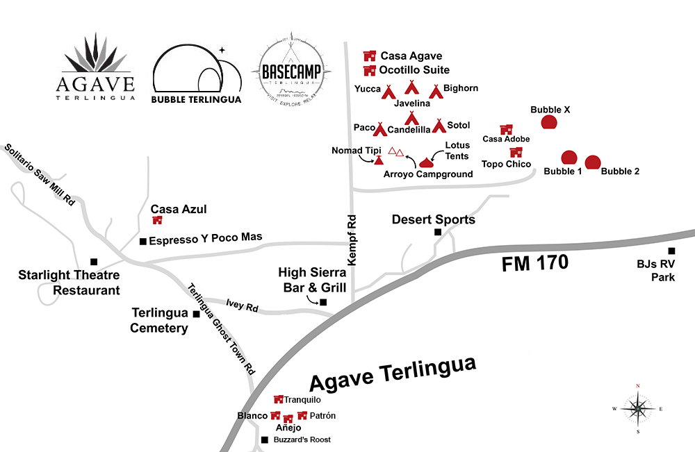 Property Maps - Basecamp|Bubble|Agave|Adventure